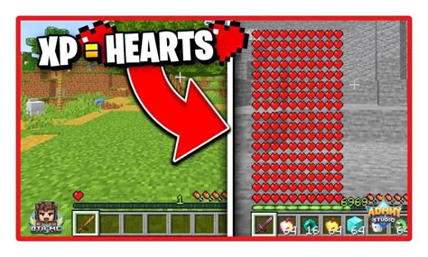 Minecraft But Your Xp Your Hearts Addon For Minecraft