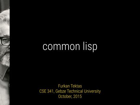 Introduction To Lisp Speaker Deck