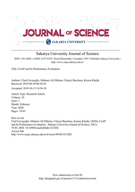 Pdf Coap And Its Performance Evaluation