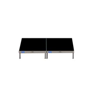 4 Ft X 8 Ft Portable Stage Package Using 4 X 4 Decks With Black