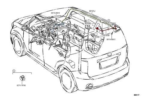 Pillar Antenna Pole Sub Assembly 86309 48040
