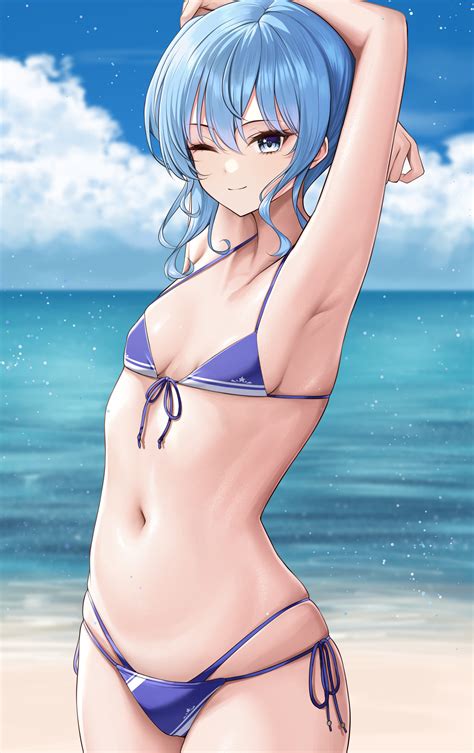 Hoshimachi Suisei Hololive Drawn By Laimer Danbooru