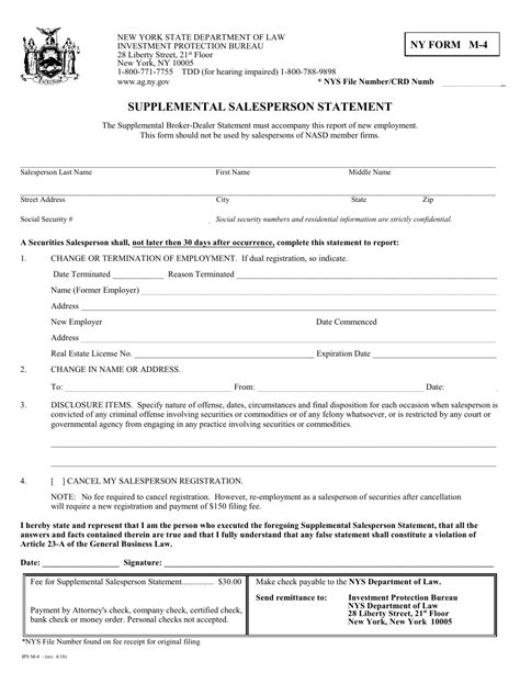 Form M 4 Fill Out Sign Online And Download Fillable Pdf New York