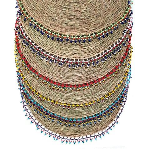 Beaded Grass Table Mats Africa Smiles