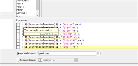 Rule Engine Error This Might Never Match Using Looping Nodes KNIME Analytics Platform