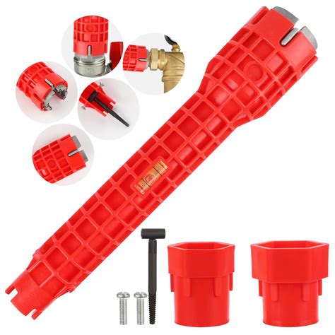 Kfddrn Tap Spanner 8 In 1 Sink Multi Plumbing Tools Sink Wrench