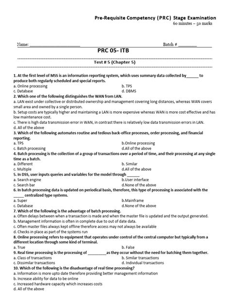 Test Chapter 5 Pdf Computer Data Storage Databases