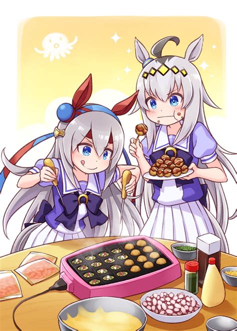 Oguri Cap And Tamamo Cross Umamusume Drawn By Haradasanseirain