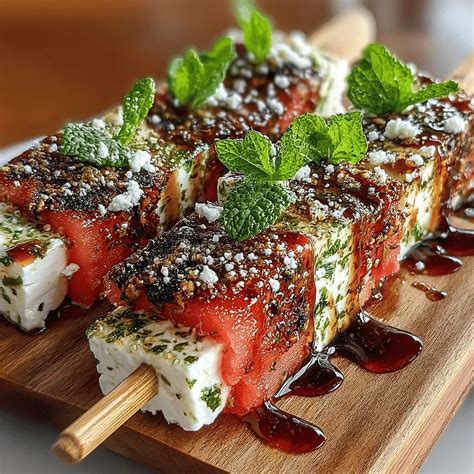 Beat The Heat This Summer With Refreshing Watermelon Mint Feta Skewers