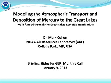 Ppt Modeling The Atmospheric Transport And Deposition Of Mercury To