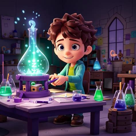 Premium Photo Magical Math Potion Lab