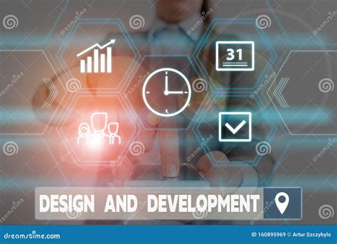 Conceptual Hand Writing Showing Design And Development Business Photo Showcasing Defining The