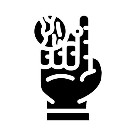 finger vein recognition glyph icon illustration 51179439 vector art at
