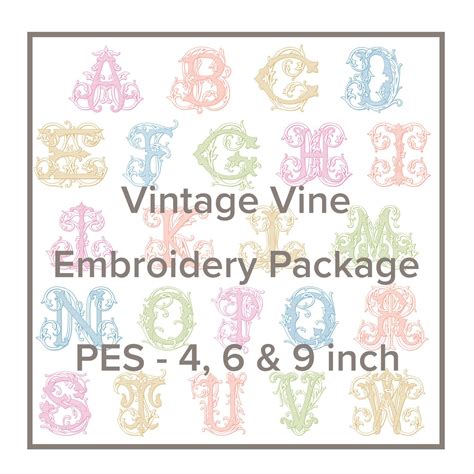 Vintage Vine Font For Embroidery Embroidery Patterns Vintage Hand