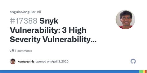 Snyk Vulnerability 3 High Severity Vulnerability Found In Angular 91
