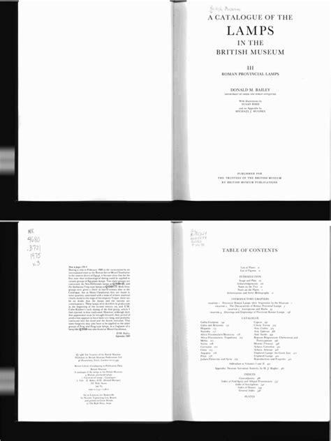 Catalogue Of The Lamps In The British Museum Iii Roman Provincial