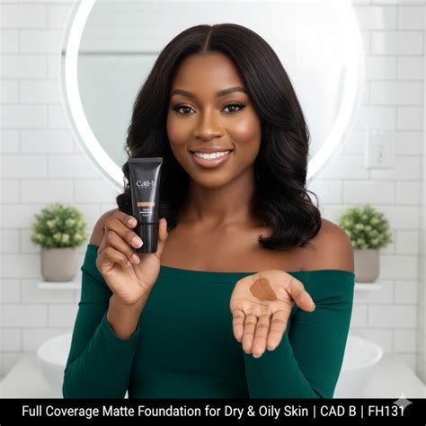 Full Coverage Matte Foundation For Dry And Oily Skin Cad B Fh131