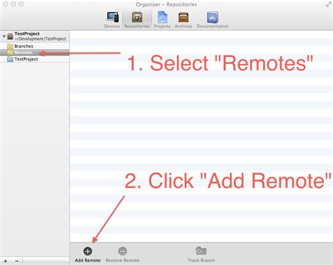 git in xcode 4 how do i add a remote github repository to an existing