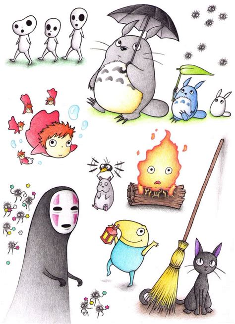 Studio Ghibli By Sassafrass002 On Deviantart Studio Ghibli Art