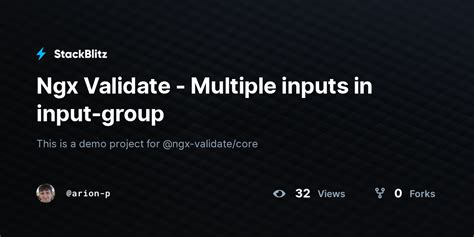 Ngx Validate Multiple Inputs In Input Group Stackblitz