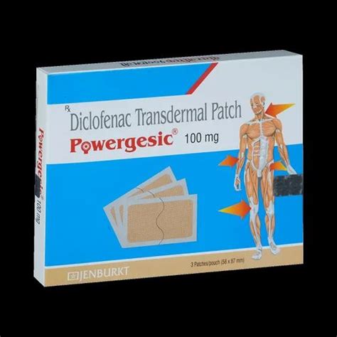 100mg Diclofenac Transdermal Patch At Rs 148 Transdermal Analgesic