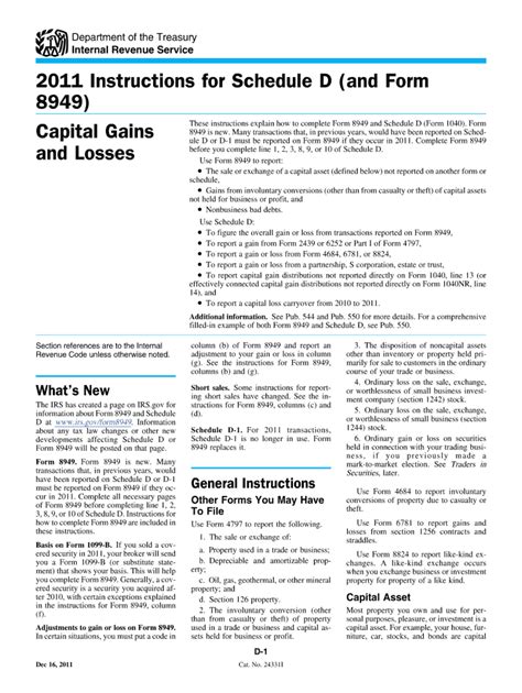 2010 Form 1040 Schedule D 2011 Fill Out And Sign Online Dochub