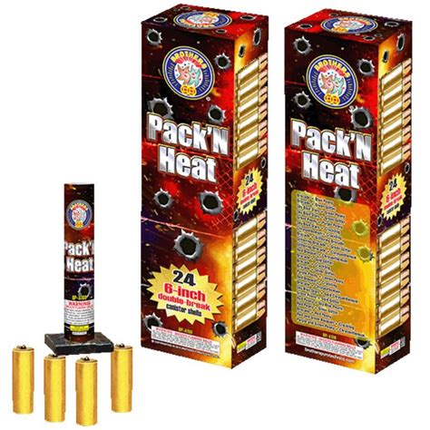 Pack N Heat 6 Double Break Artillery Shells Brothers Pyrotechnics