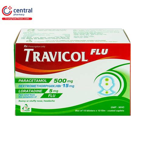 ChÍnh HÃng Thuốc Travicol Flu Giúp Hạ Sốt Giảm đau Giảm Ho