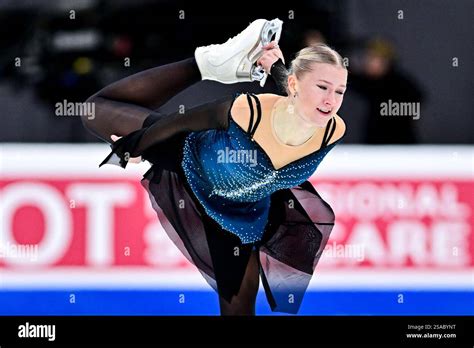 Michaela Vrastakova Cze During Women Short Program At The Isu