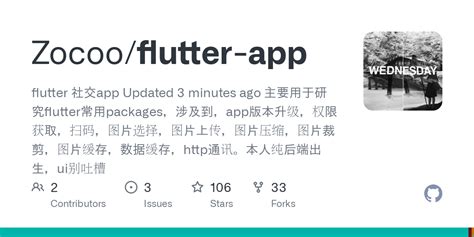 Github Zocoo Flutter App Flutter App Updated Minutes Ago Flutter Packages App