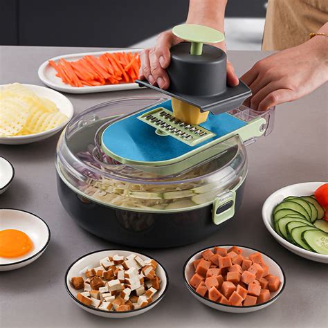 Bigtiny 1 Set Upgrade Vegetable Chopper With Container Multifunctional