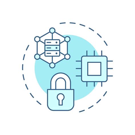 Confidential Computing Soft Blue Concept Icon Type Of Privacy