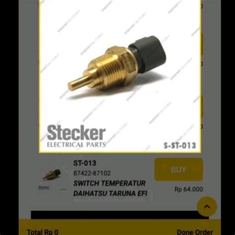 Swit Switch Temperature Taruna Efi Injection Dan Espass Injeksi