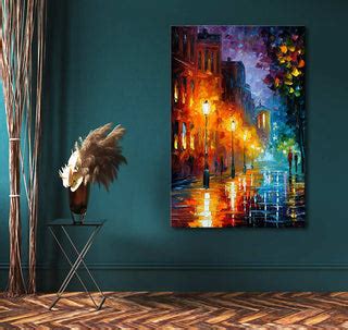 Mystery Night Leonid Afremov Signature
