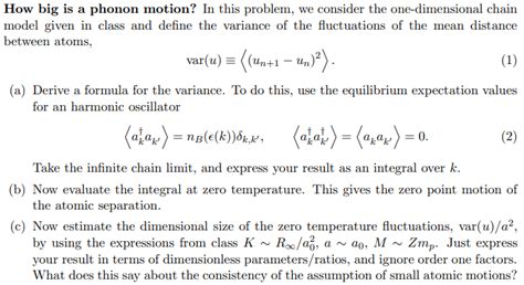 How Big Is A Phonon Motion In This Problem We