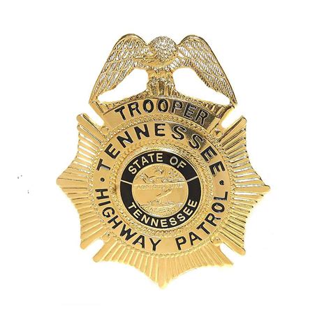Embleem Badge Usa Police Highway Patrol Trooper Goud