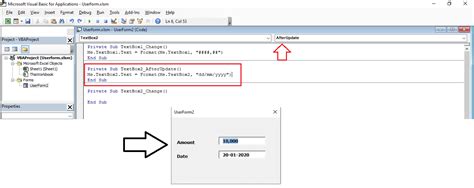 Excel VBA Tutorial Text Box Properties Text Box Currency Format And Date Format KING OF EXCEL