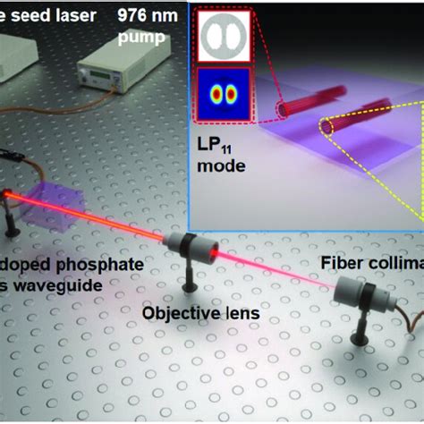 Optical Setup For Measurement Of Optical Gain Waveguide Amplification