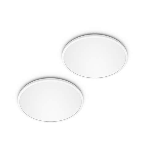 Philips Led Superslim 2 Delige Set Wit Ip44 Ø 30 Cm 2 700 K Lampen24 Be