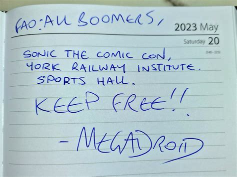 Sonic The Comic Con Returns May 20th 2023 In York Uk « Segadriven