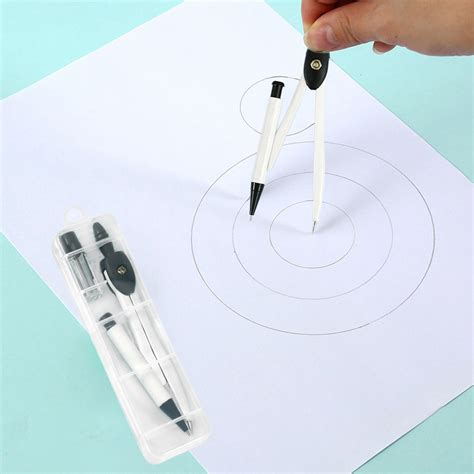 Meggemo Compass Set Metal Drafting Compass Multifunctional Drawing Tool