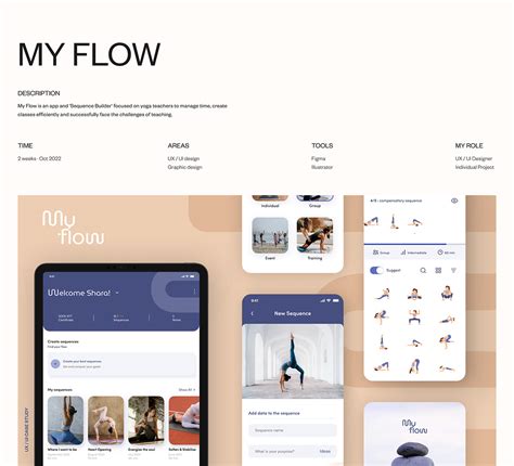 MY FLOW UX UI Case Study Behance