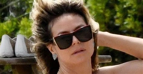 Heidi Klum Sunbathes Topless In Italy With Daughter Leni And Her Boyfriend The Mirror