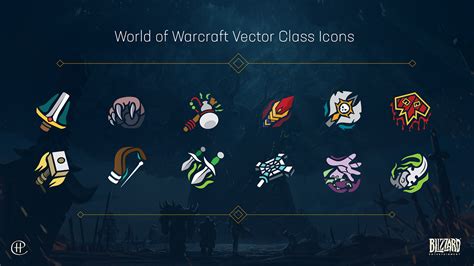 World Of Warcraft Class Icons Behance
