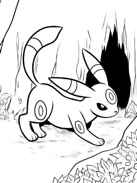 Umbreon Pokemon Coloring Pages To Print 2025