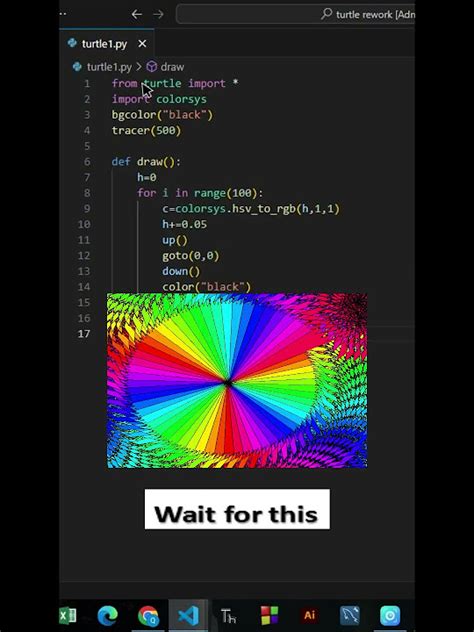 Amazing Rotating Python Graphics Design Using Turtle Python