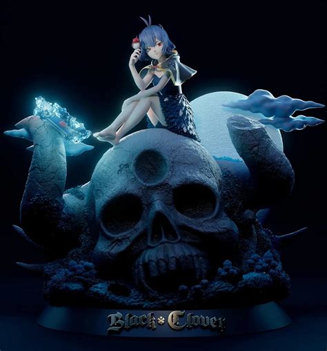 16 And 14 Scale Secre Swallowtail Nero With Led Black Clover Resin