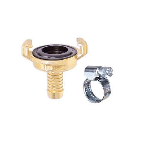 Hydrosure Brass Claw Lock Hose Tail 13mm And Hose Clip Water Irrigation