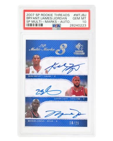 Michael Jordan Lebron James Kobe Bryant 2007 08 Upper Deck Nba Sp