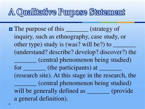 Ppt The Purpose Statement John W Creswell Powerpoint Presentation Id 2048740
